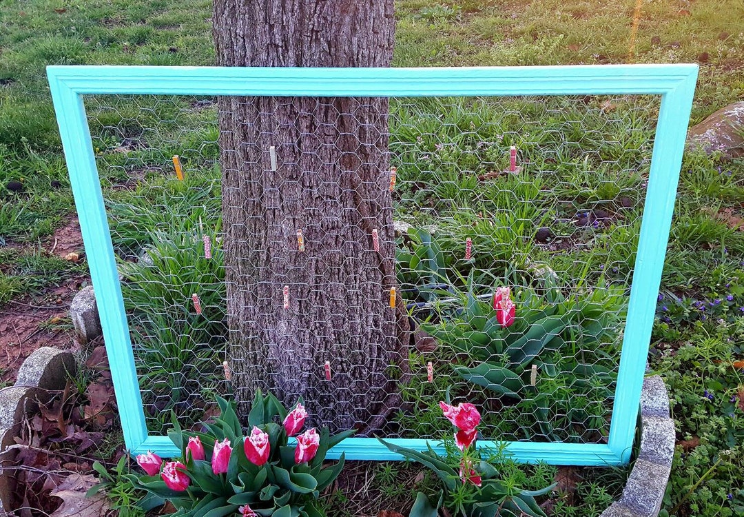 LARGE Chicken Wire Frame, Chicken Wire Decor, Large Chicken Wire Frame ...