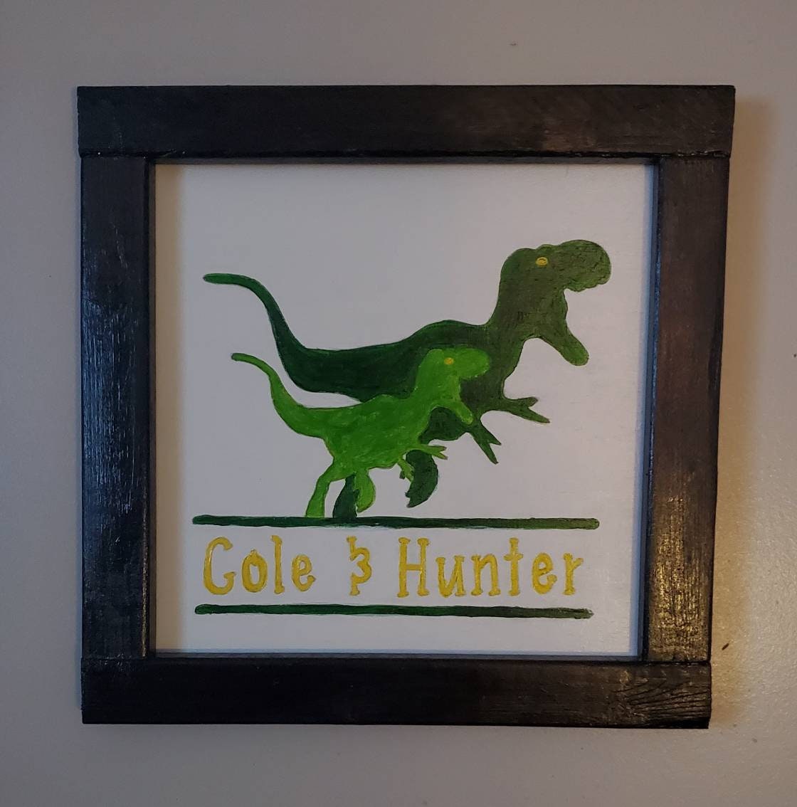 Dinosaur Sign for Kids Room Childs Bedroom Door Sign Kids - Etsy