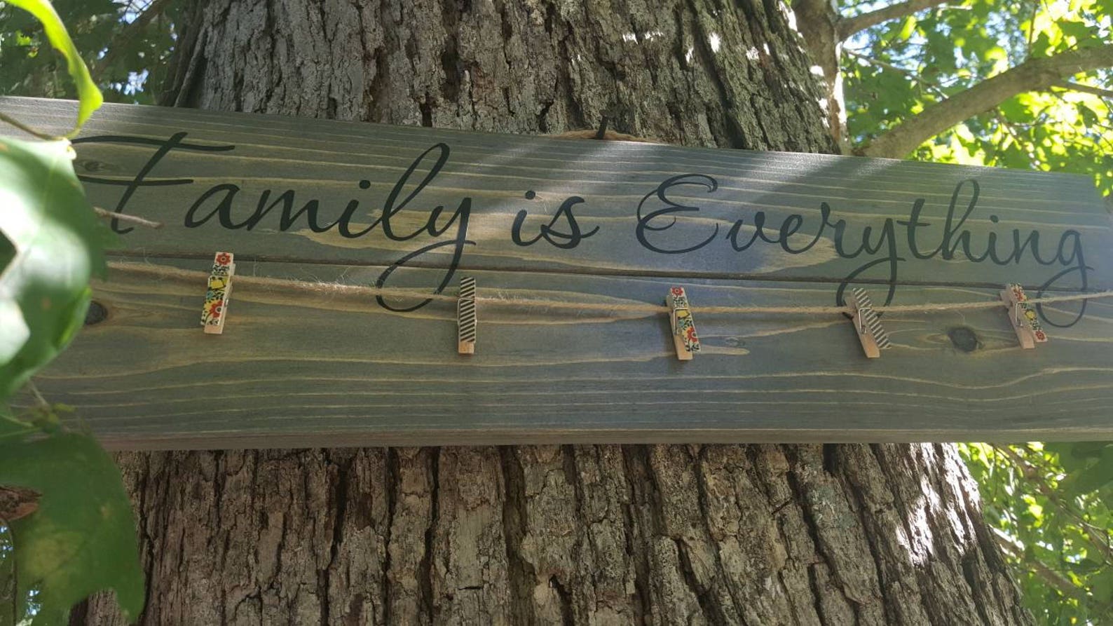 Photo Collage Clothes Pin Collage Family is Everything Photo - Etsy