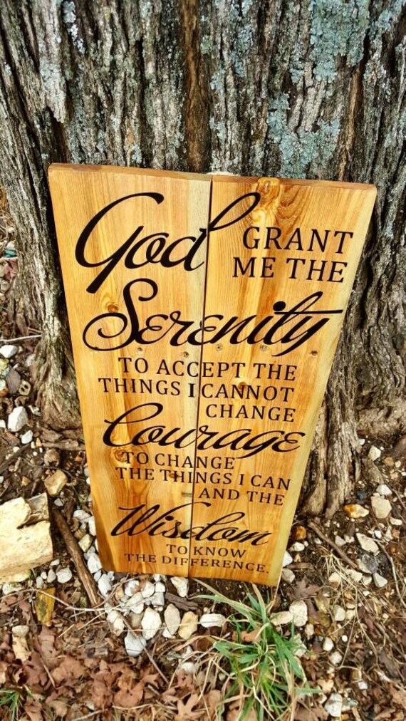 Serenity Prayer Sign, Serenity pallet sign, God grant me the serenity ...