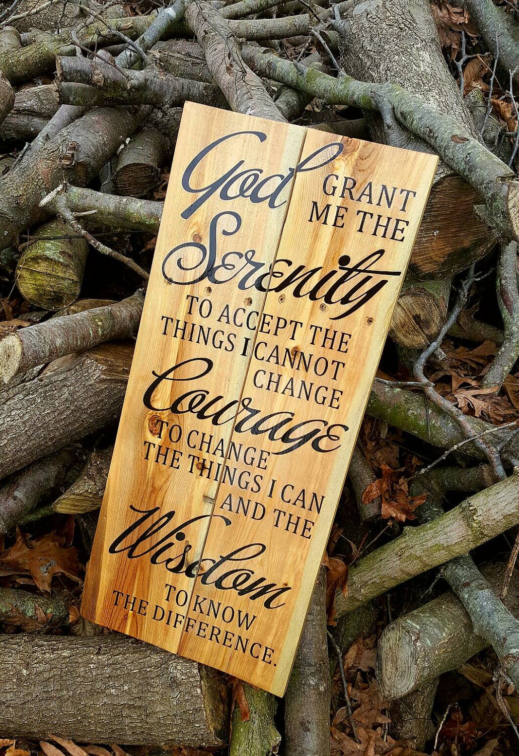 Serenity Prayer Sign, Serenity Pallet Sign, God Grant Me the Serenity ...