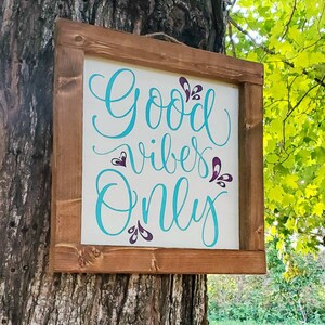 Good Vibes Only Sign, Boho Good Vibes Only Sign, Hippy Good Vibes Sign ...