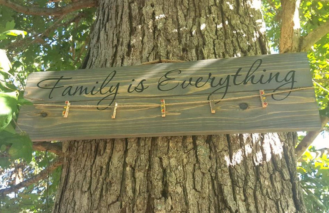 Photo Collage Clothes Pin Collage Family is Everything Photo - Etsy