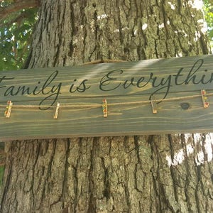 Photo Collage, Clothes Pin Collage, Family is Everything Photo Collage ...
