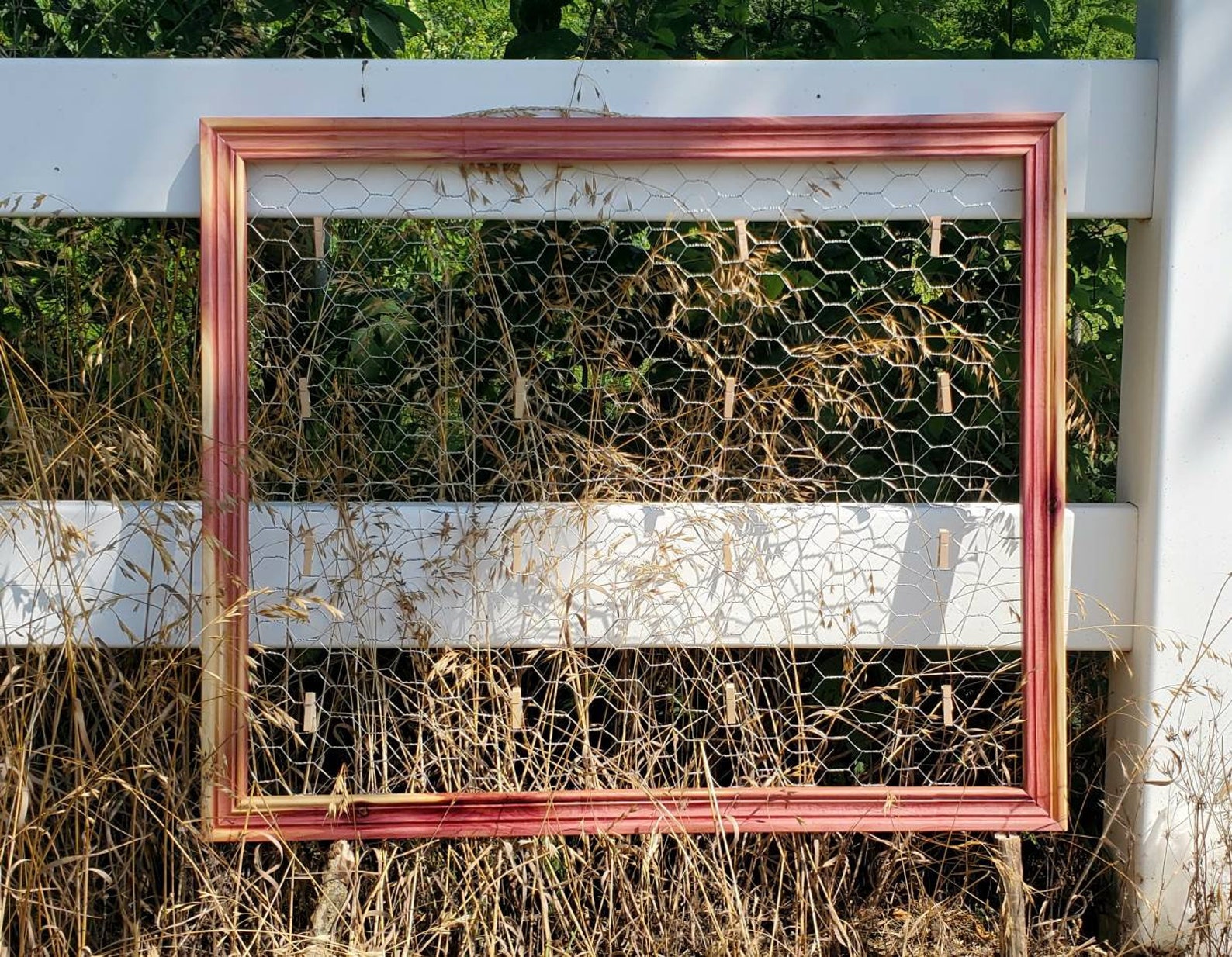 Cedar Chicken Wire Frames Farmhouse Chicken Wire Frame - Etsy