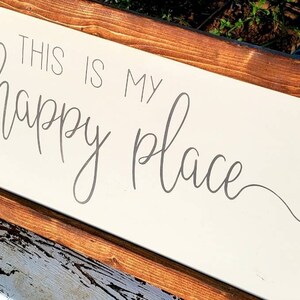 This is My Happy Place Sign, Indoor Happy Place Sign, Reading Nook ...
