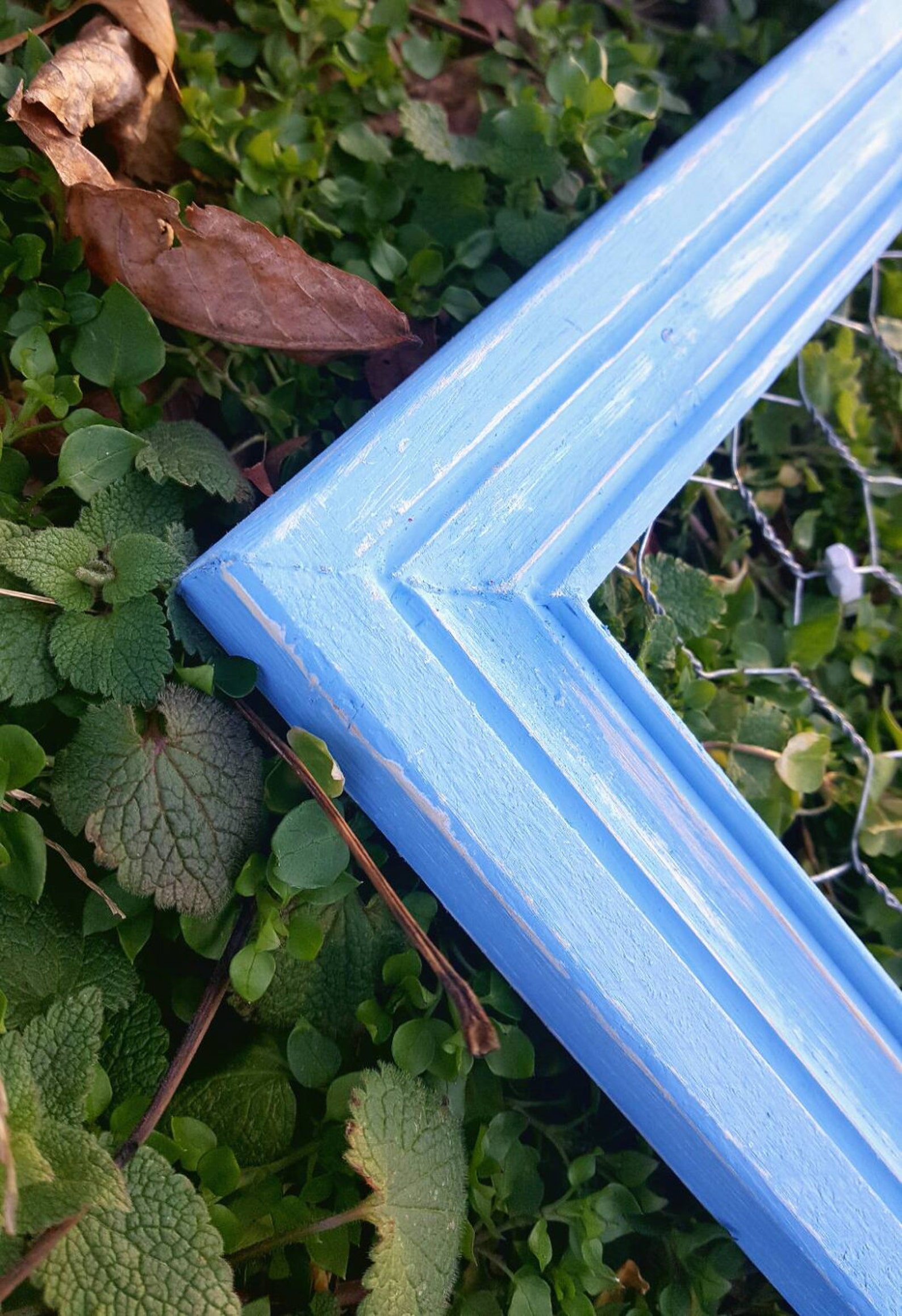 Chicken Wire Frame Handmade Frame Distressed Chicken Wire | Etsy