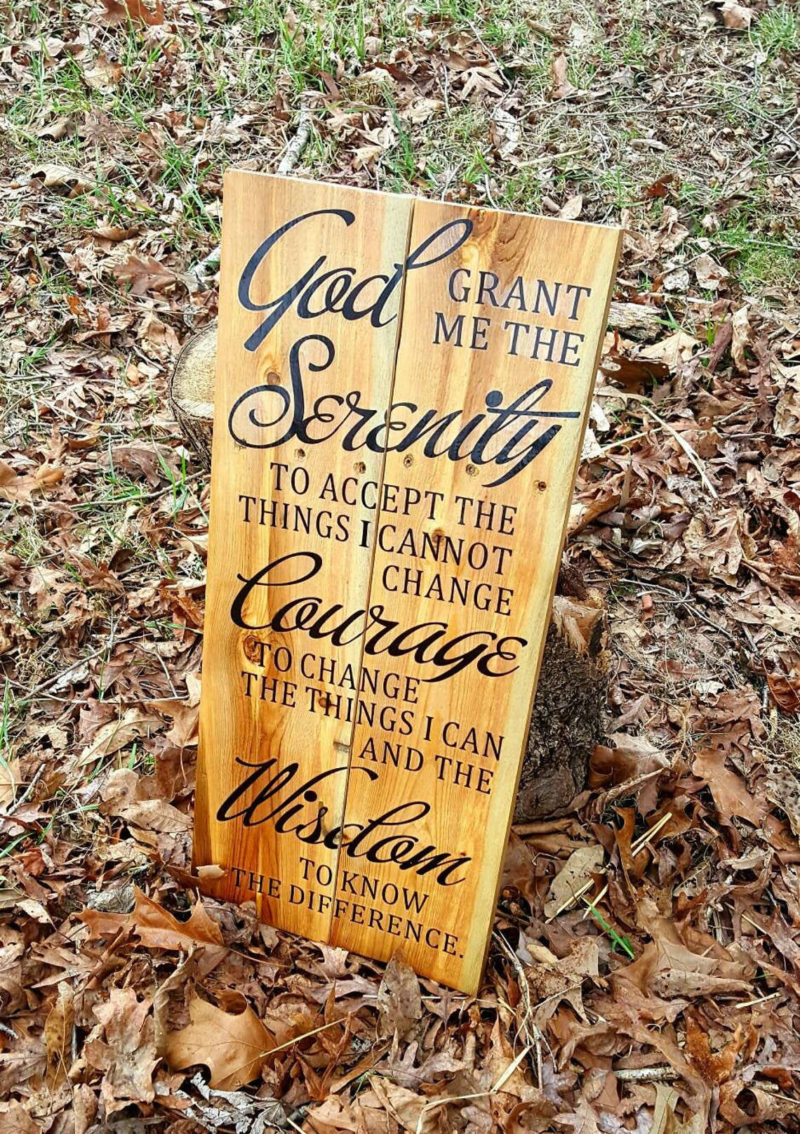 Serenity Prayer Sign, Serenity Pallet Sign, God Grant Me the Serenity ...