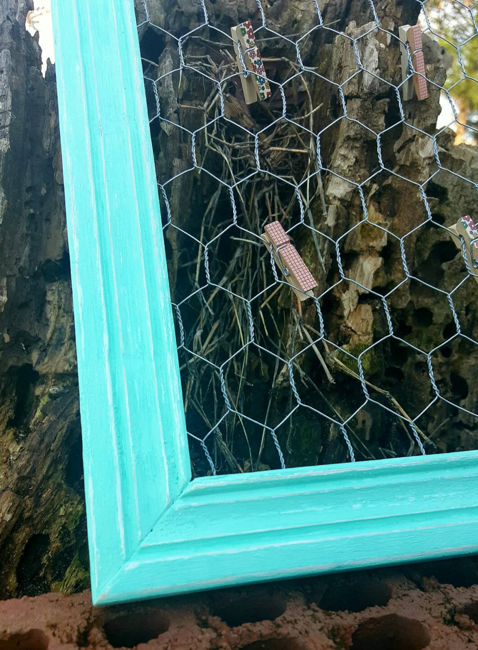 Handmade Frame, Chicken Wire Frame, Chicken Wire Memo, Chicken Wire ...