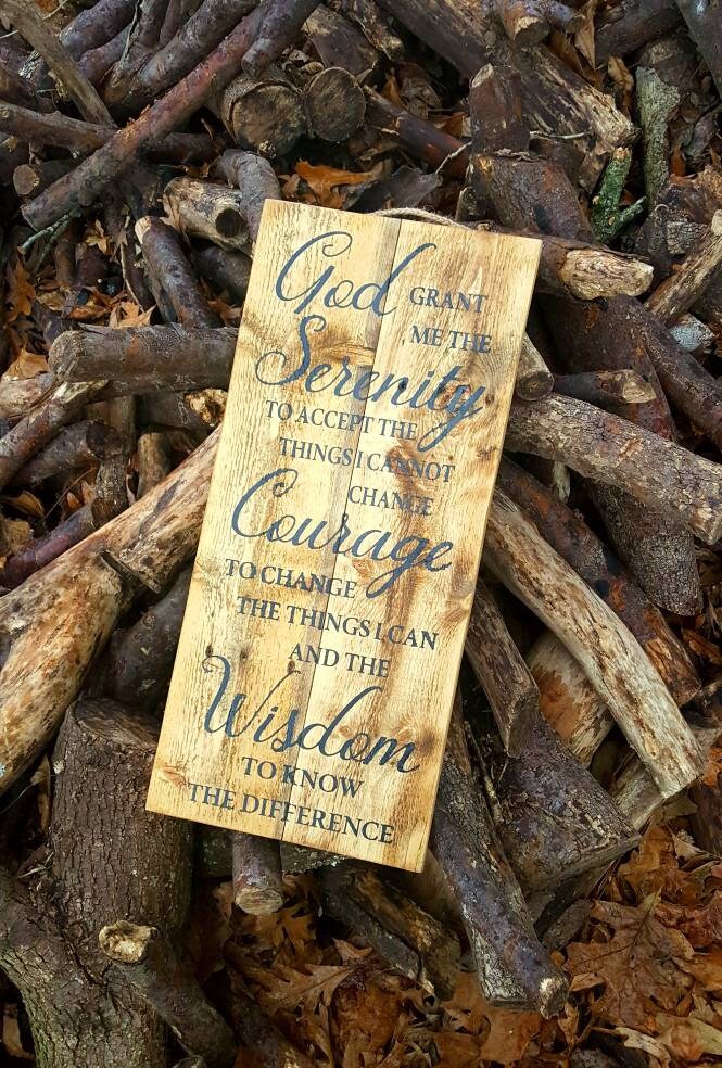 Serenity Prayer Sign, Serenity Pallet Sign, God Grant Me the Serenity ...