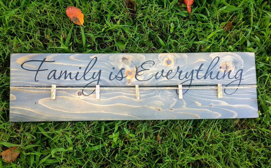 Photo Collage, Clothes Pin Collage, Family is Everything Photo Collage ...