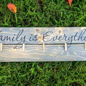 Photo Collage, Clothes Pin Collage, Family is Everything Photo Collage ...