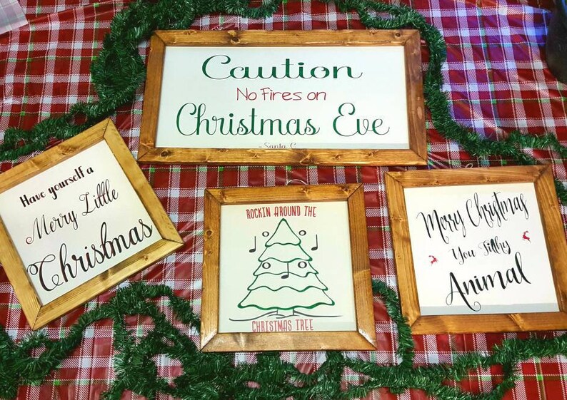 Funny Farmhouse Christmas Sign Funny Christmas Sign Santa - Etsy