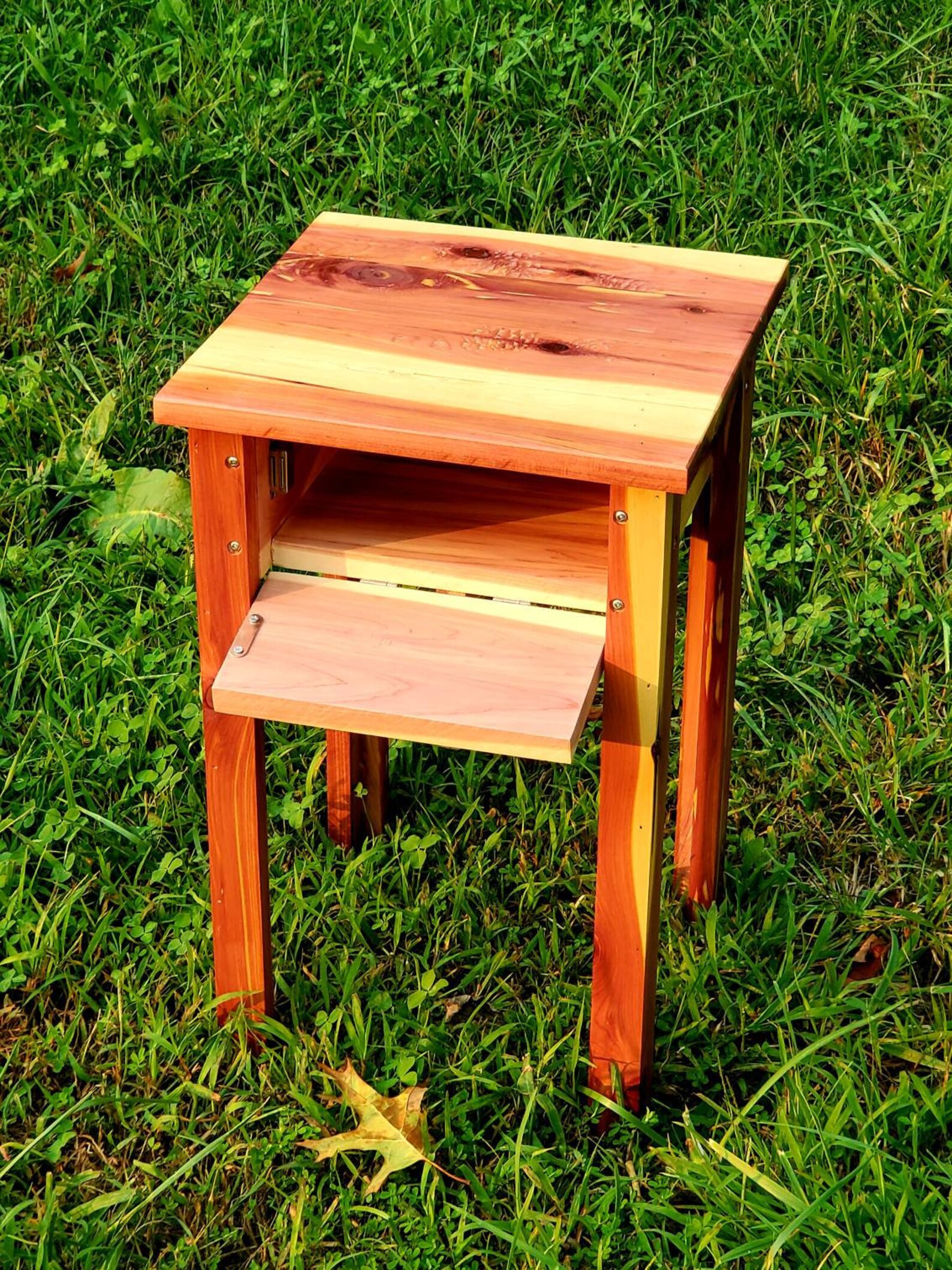 Cedar Nightstand Eastern Red Cedar Bedside Table Cedar End | Etsy