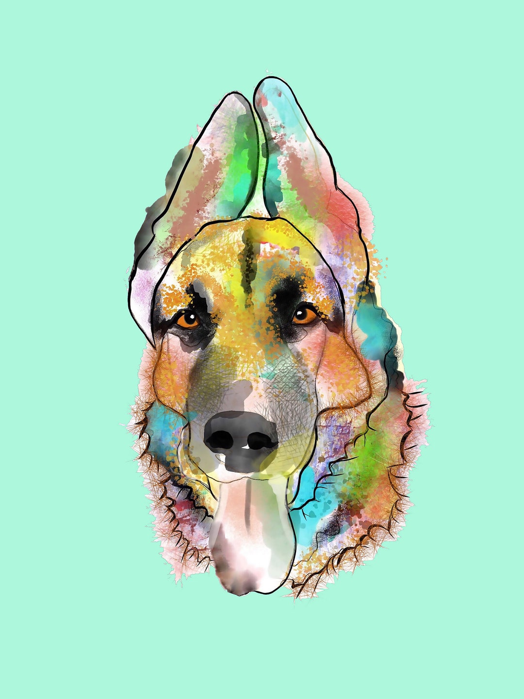 Digital Download Animal Art Print Digital Print Wall Art Art Print ...
