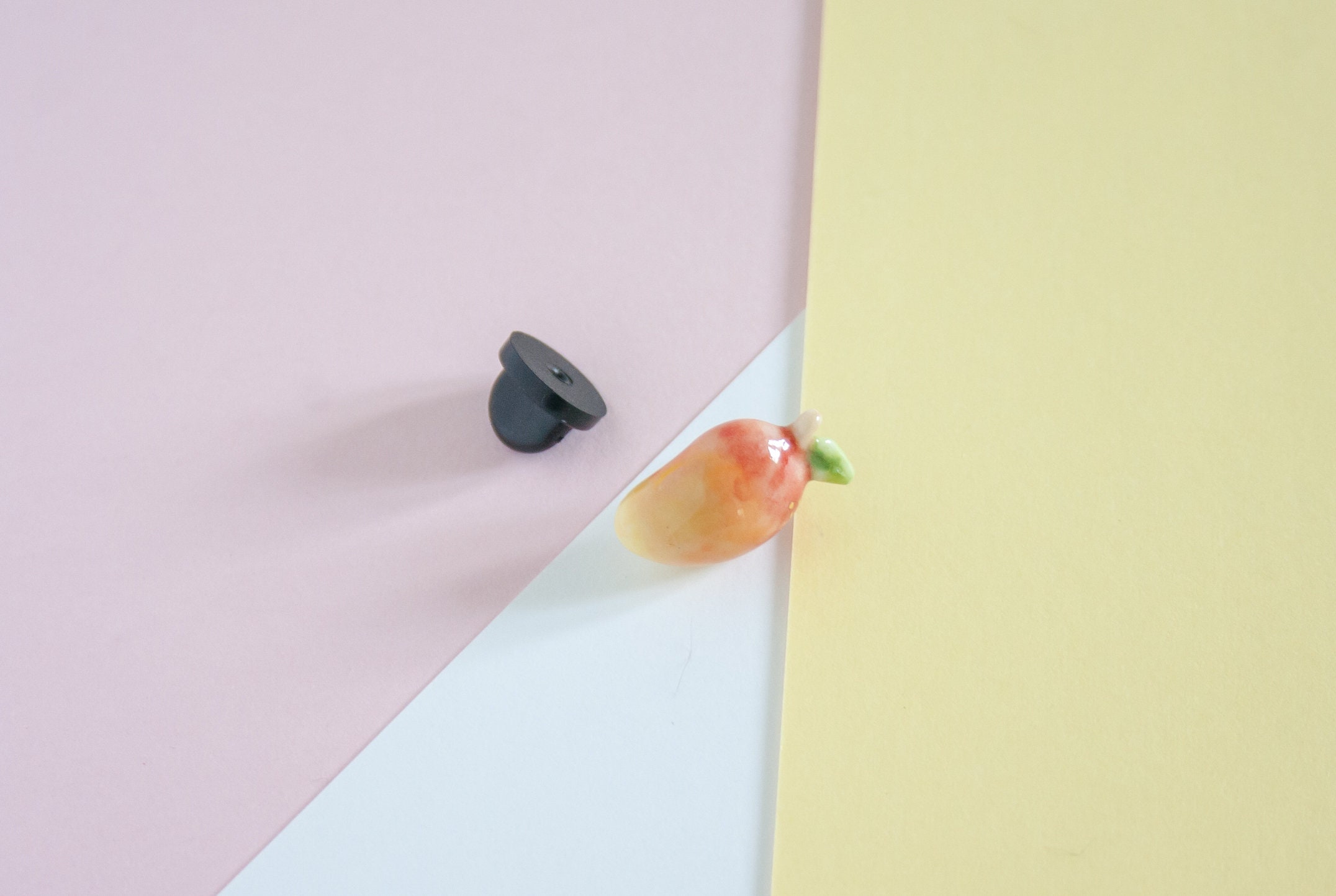 Ceramic Mango Pin Miniature Food Jewelry Kawaii Cute Food - Etsy