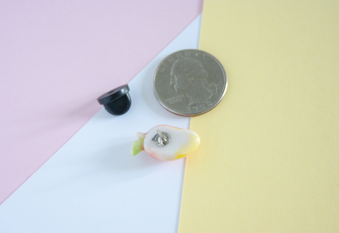 Ceramic Mango Pin Miniature Food Jewelry Kawaii Cute Food | Etsy