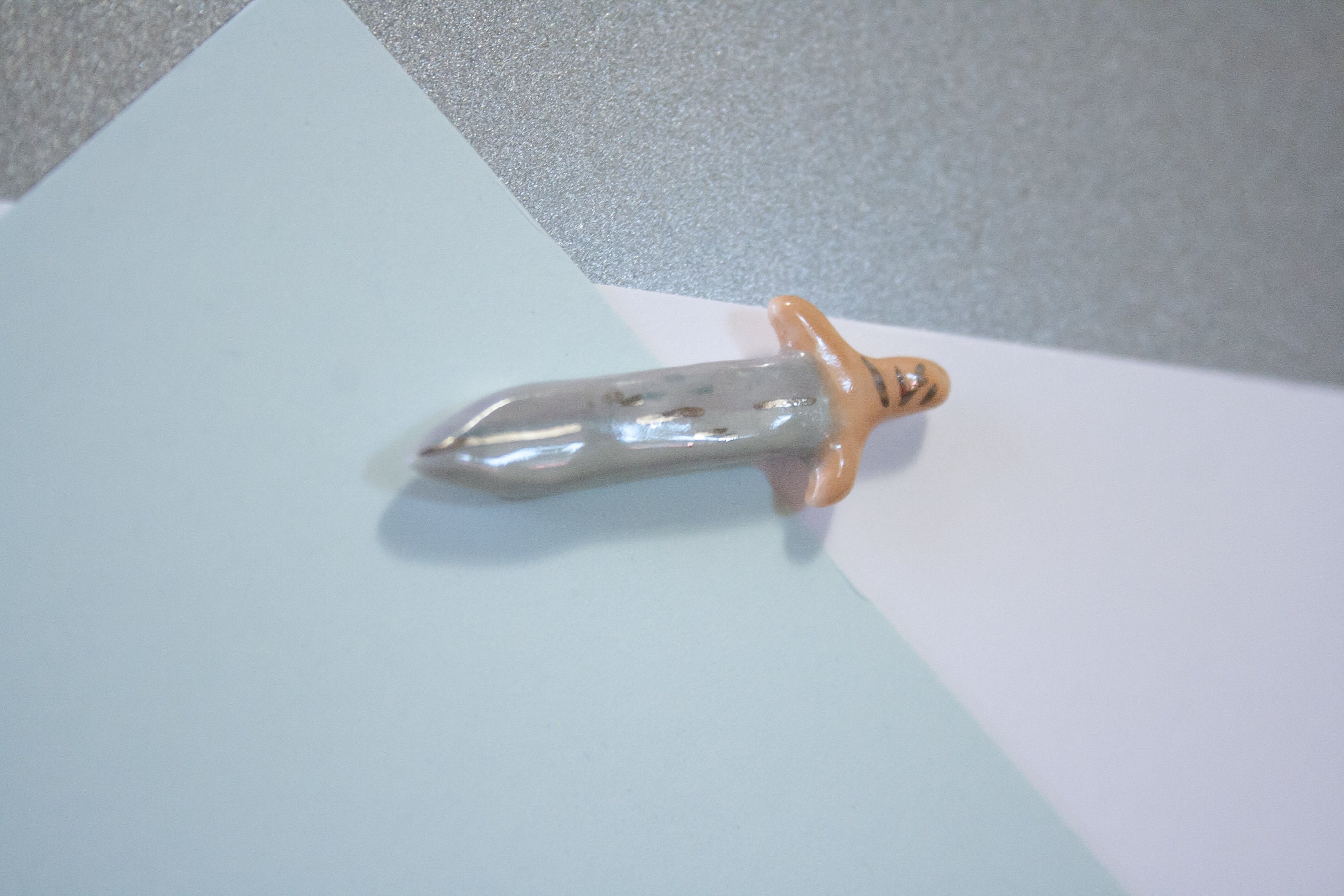 Ceramic sword magnet clay fridge magnet | Etsy