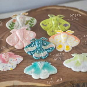 Ceramic Moth Pin Porcelain Moth Brooch - Etsy