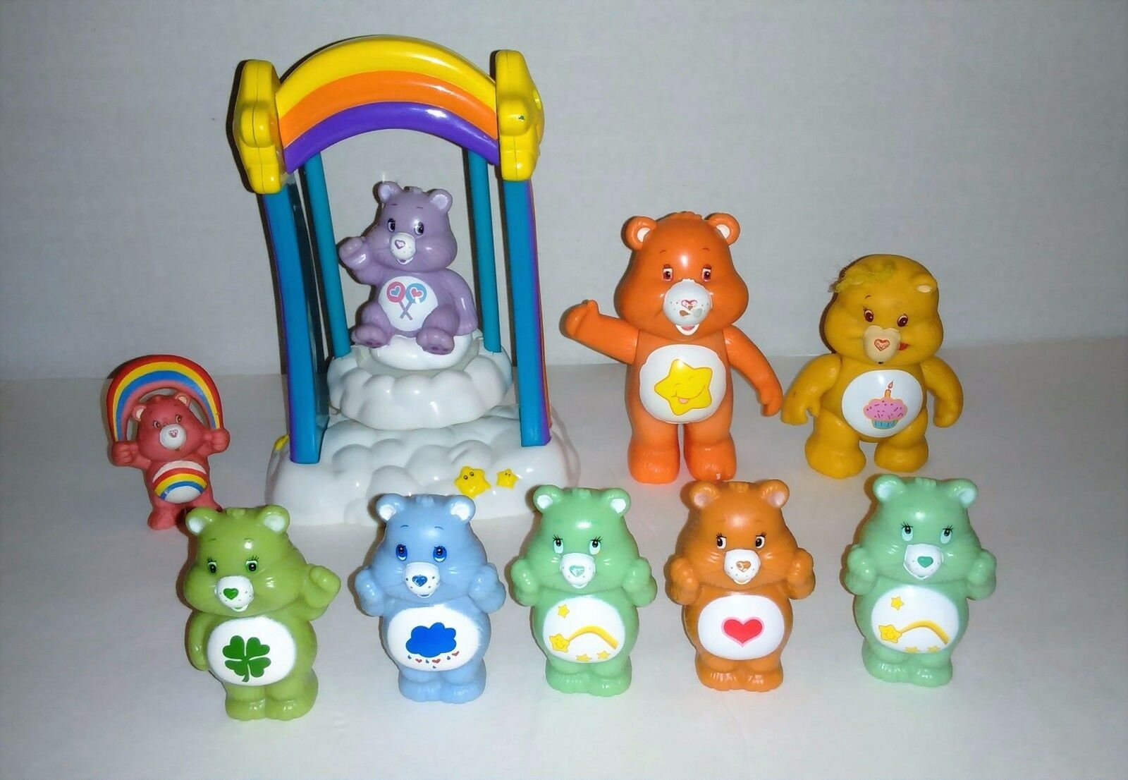 53 Pieces Vintage 1980's Kenner Care Bear and Cousins Posable Miniature ...