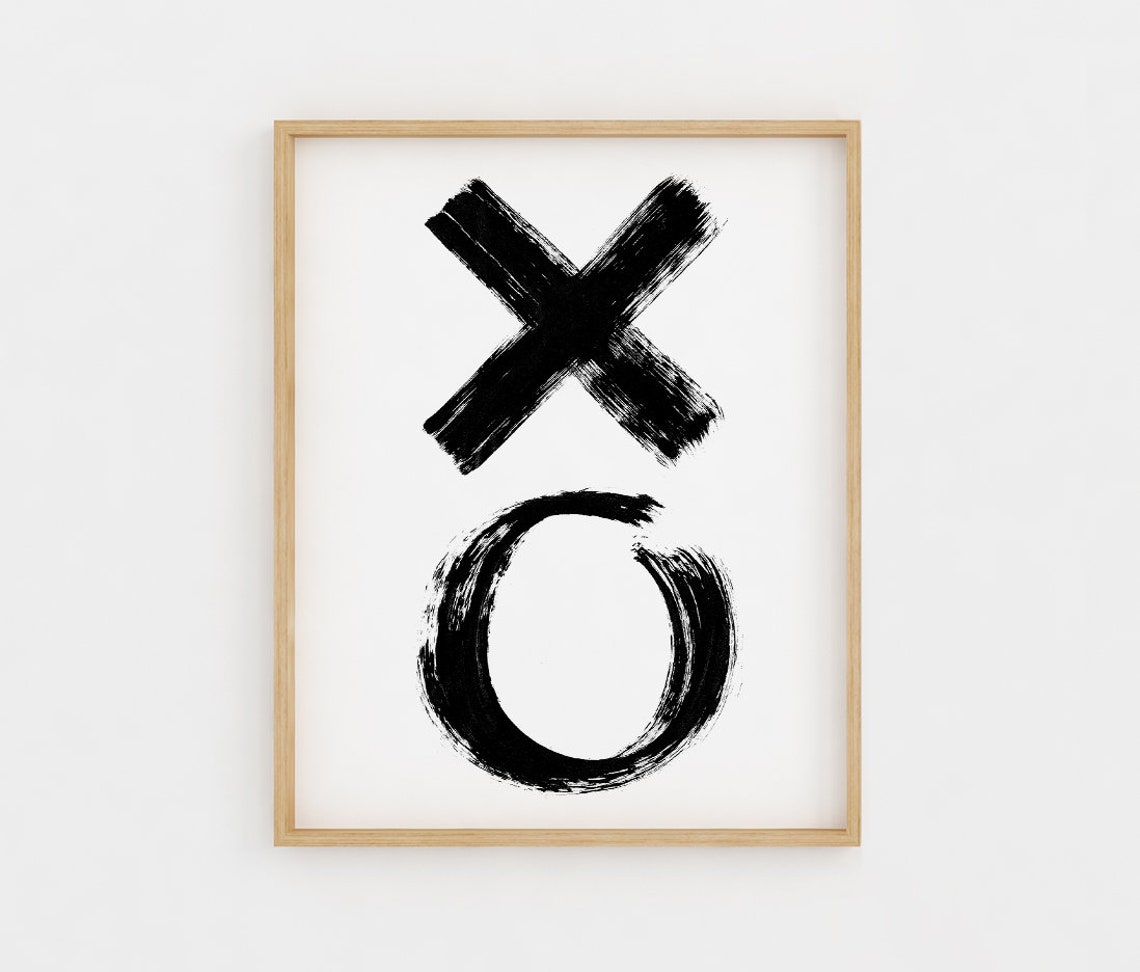 XO Wall Art XO Wall Print XO Print Xo Printable Xo Art | Etsy