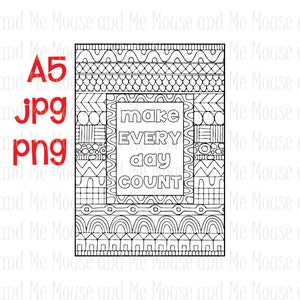 A5 Coloring Pages, Coloring Quotes, Adult Colouring Pages, Coloring ...