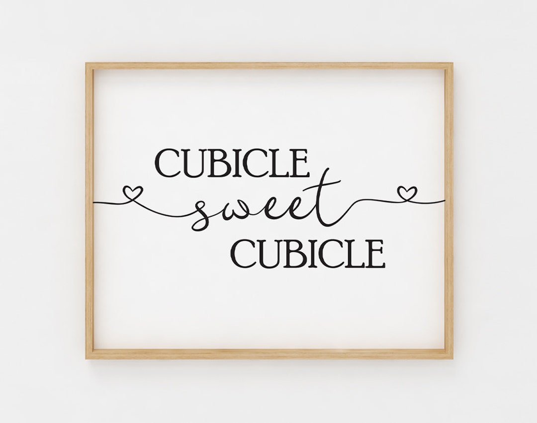 Cubicle Sweet Cubicle Sign, Cubicle Decor, Office Decor, Office Sign ...