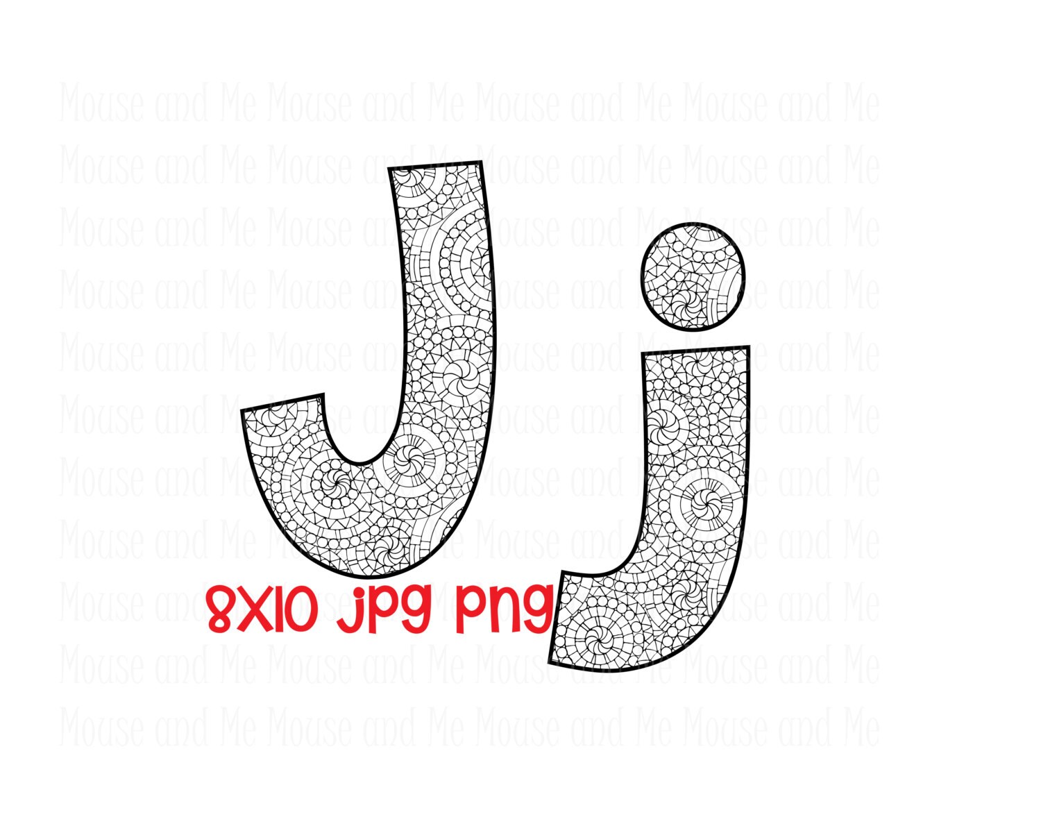 Letter J j BOTH Uppercase and Lowercase separate files | Etsy