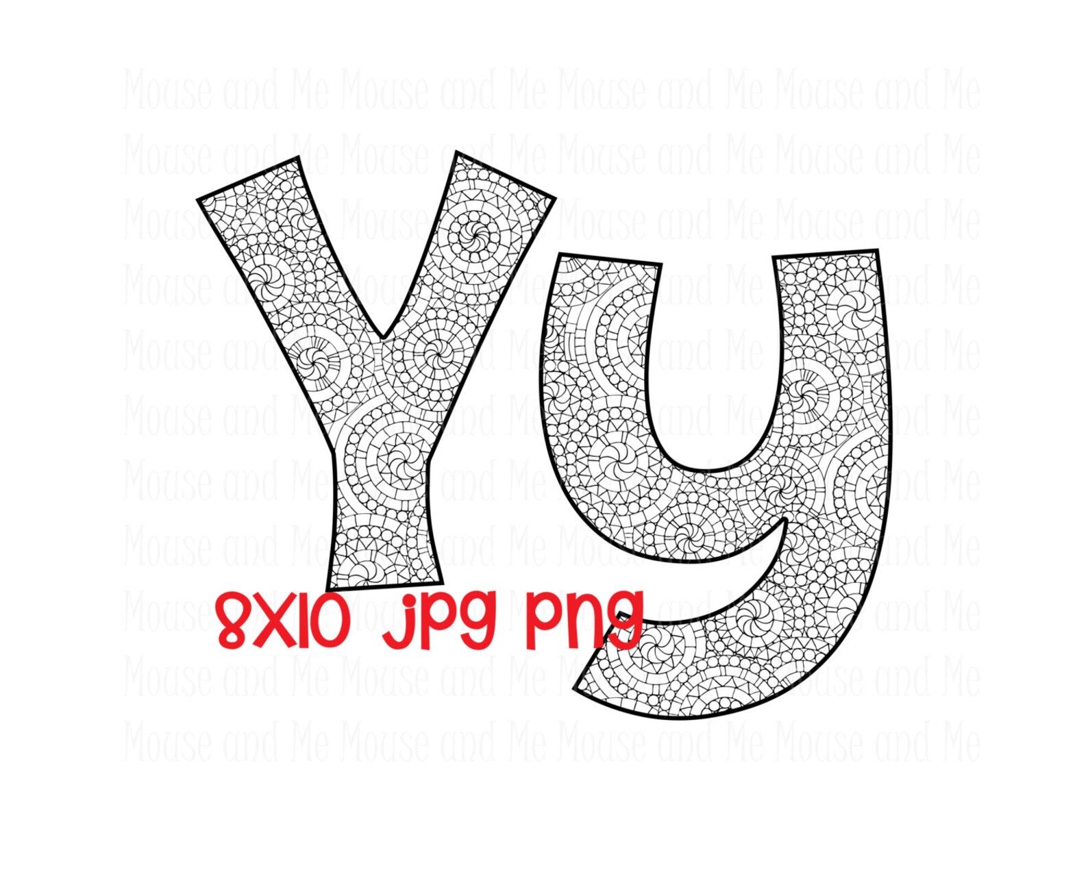 Letter Y Y BOTH Uppercase and Lowercase separate Files - Etsy