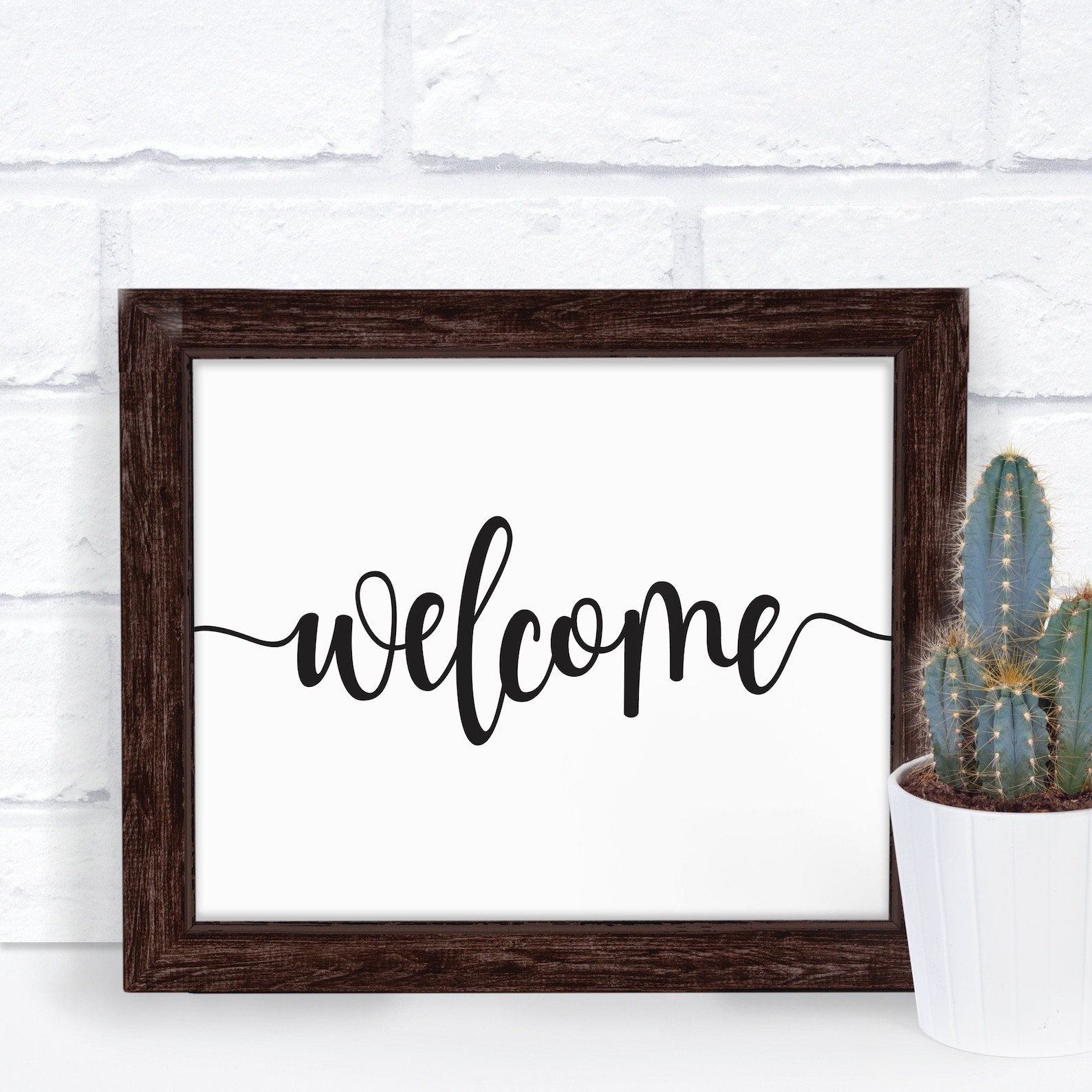 Welcome Sign Welcome Printable Wall Art Black and White - Etsy