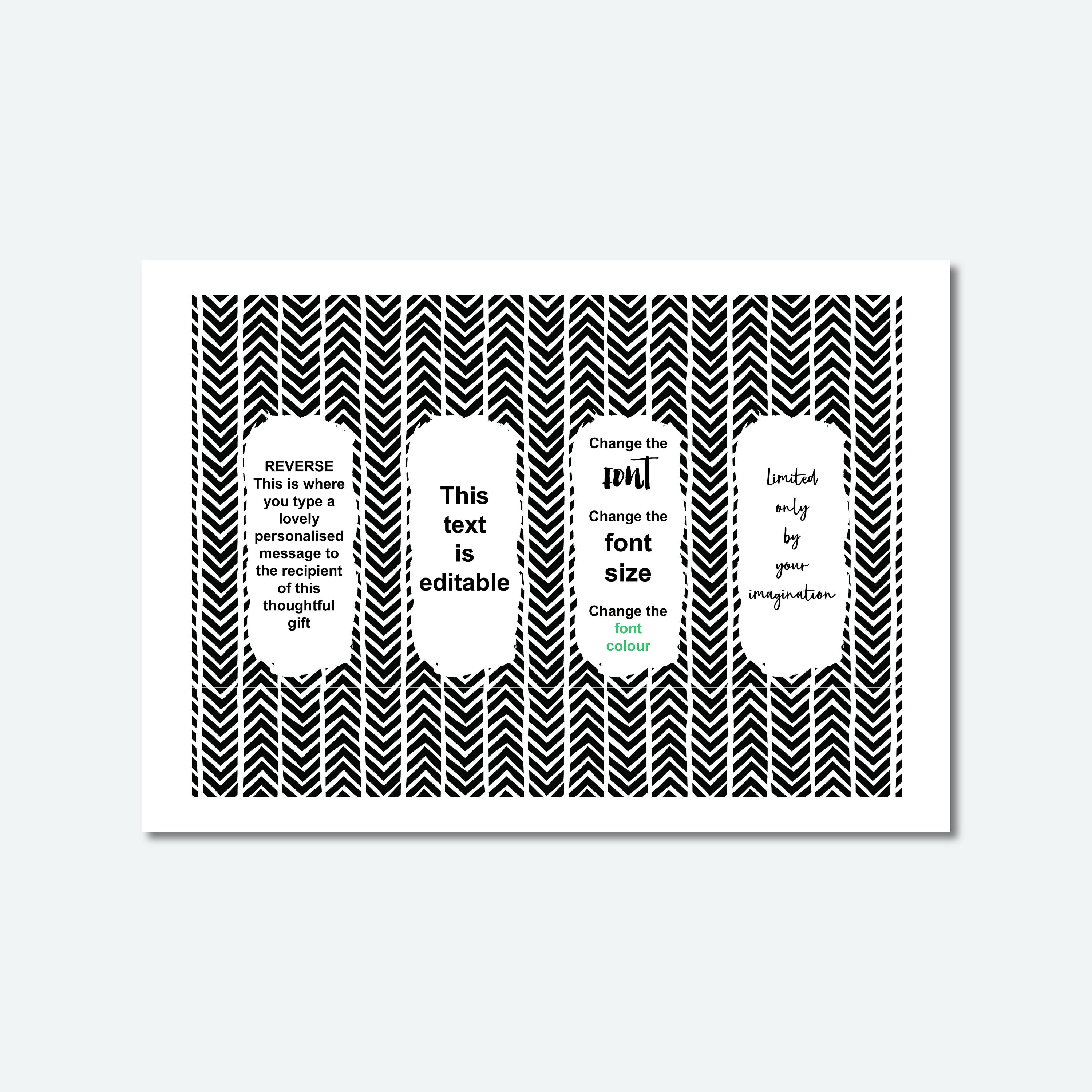 Teacher Gifts Personalized Student Gifts Editable Bookmark | Etsy