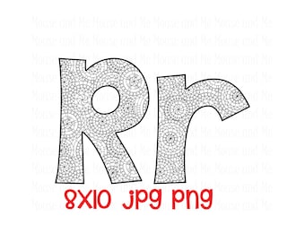 Letter R Mandala - Etsy