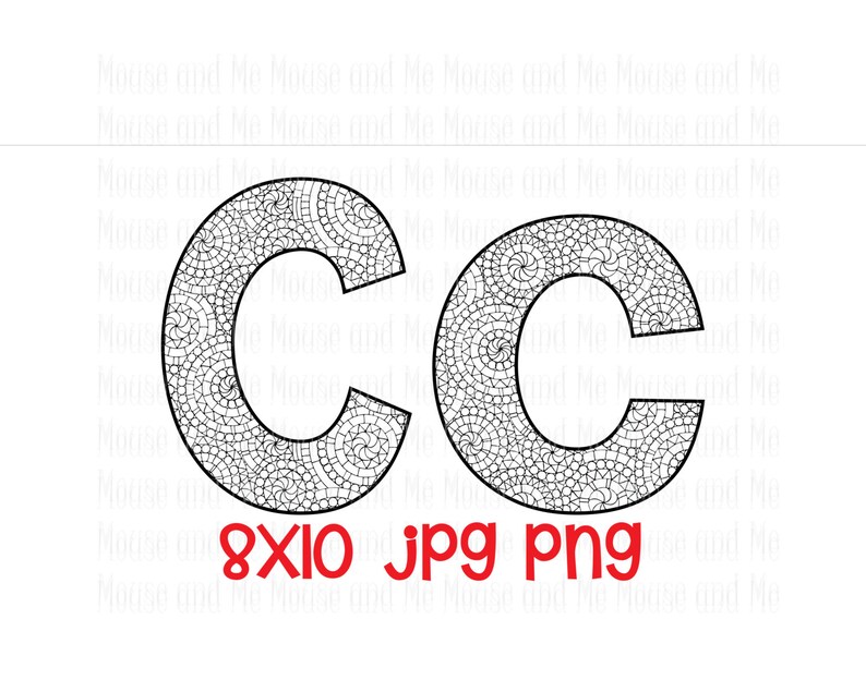Letter C C BOTH Uppercase and Lowercase separate Files - Etsy
