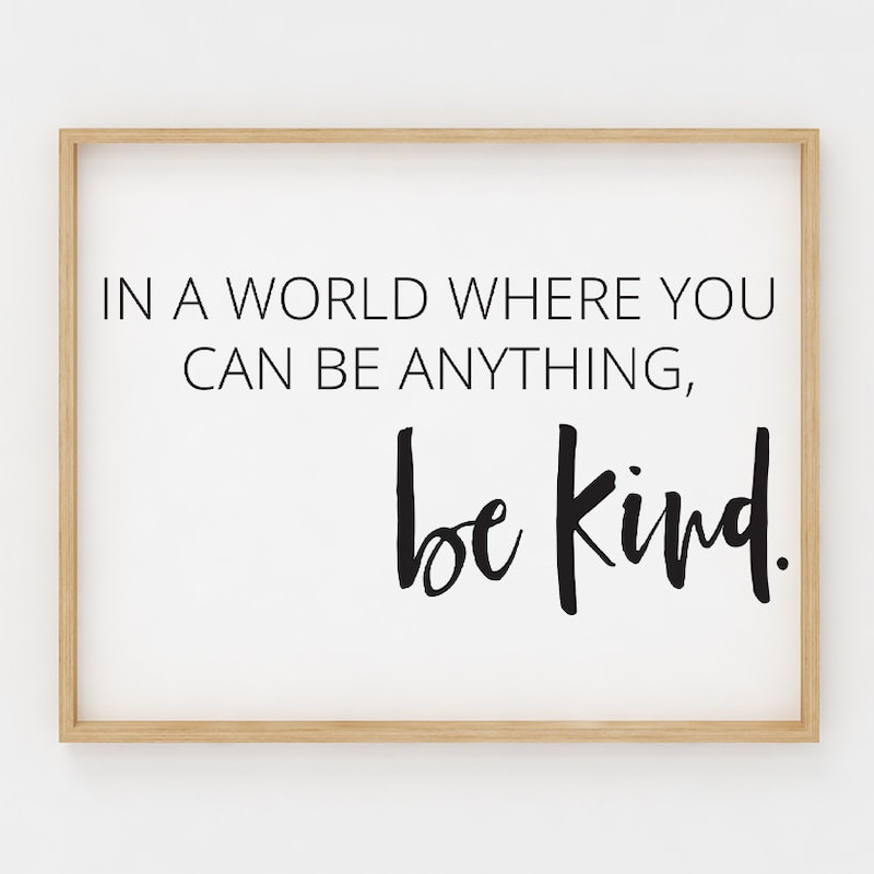 Kindness Sign - Etsy