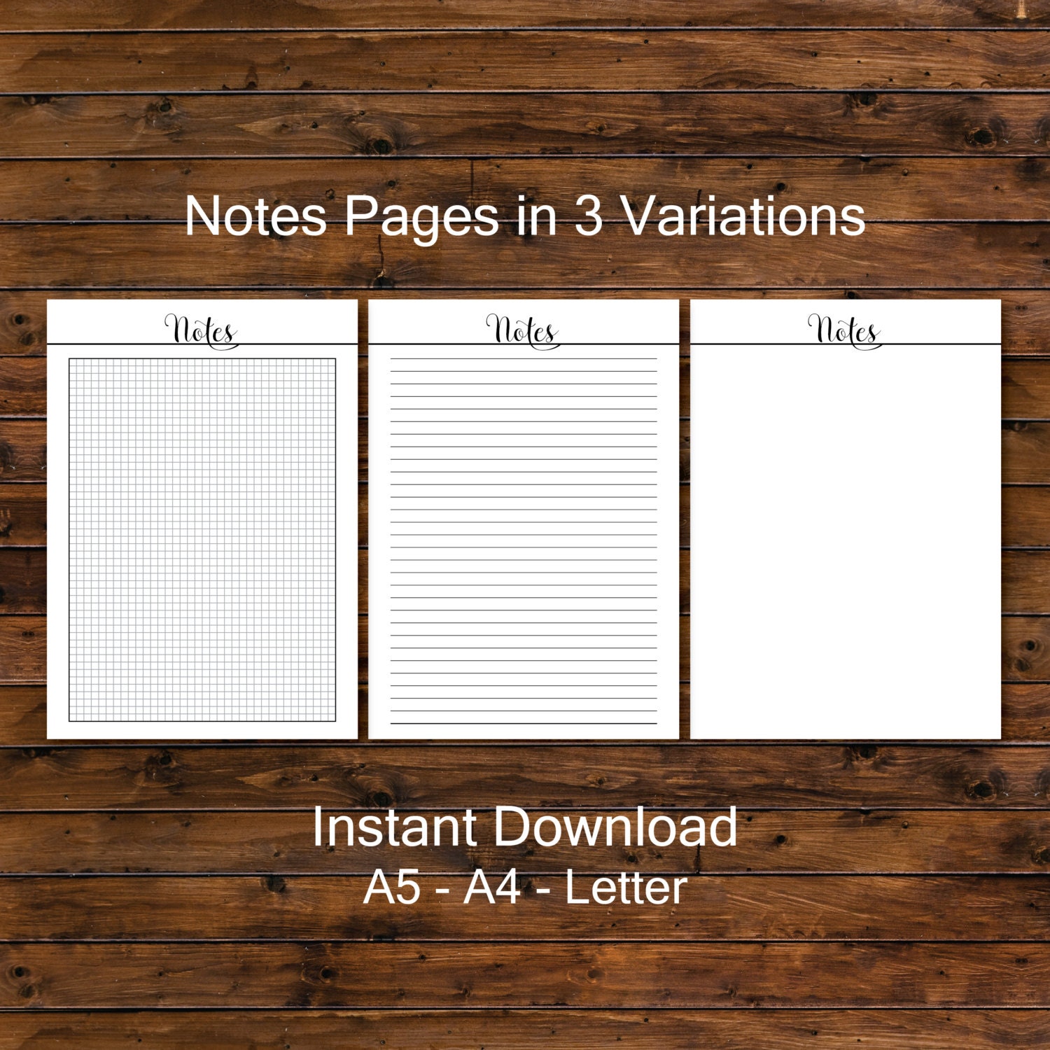 A5 A4 Letter Planner Inserts List Maker's Dream | Etsy