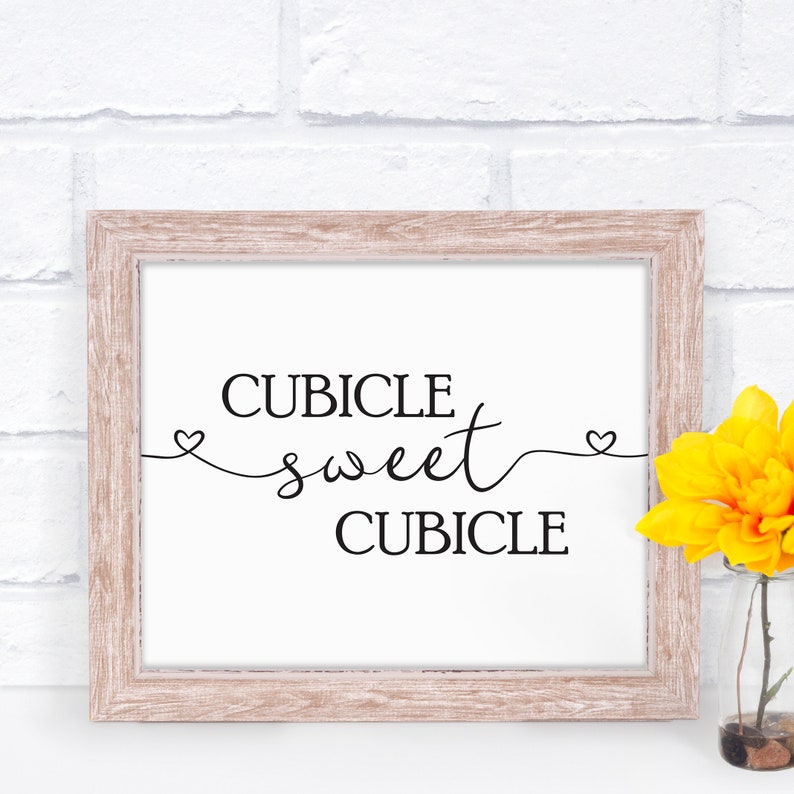 Cubicle Sweet Cubicle Sign, Cubicle Decor, Office Decor, Office Sign ...