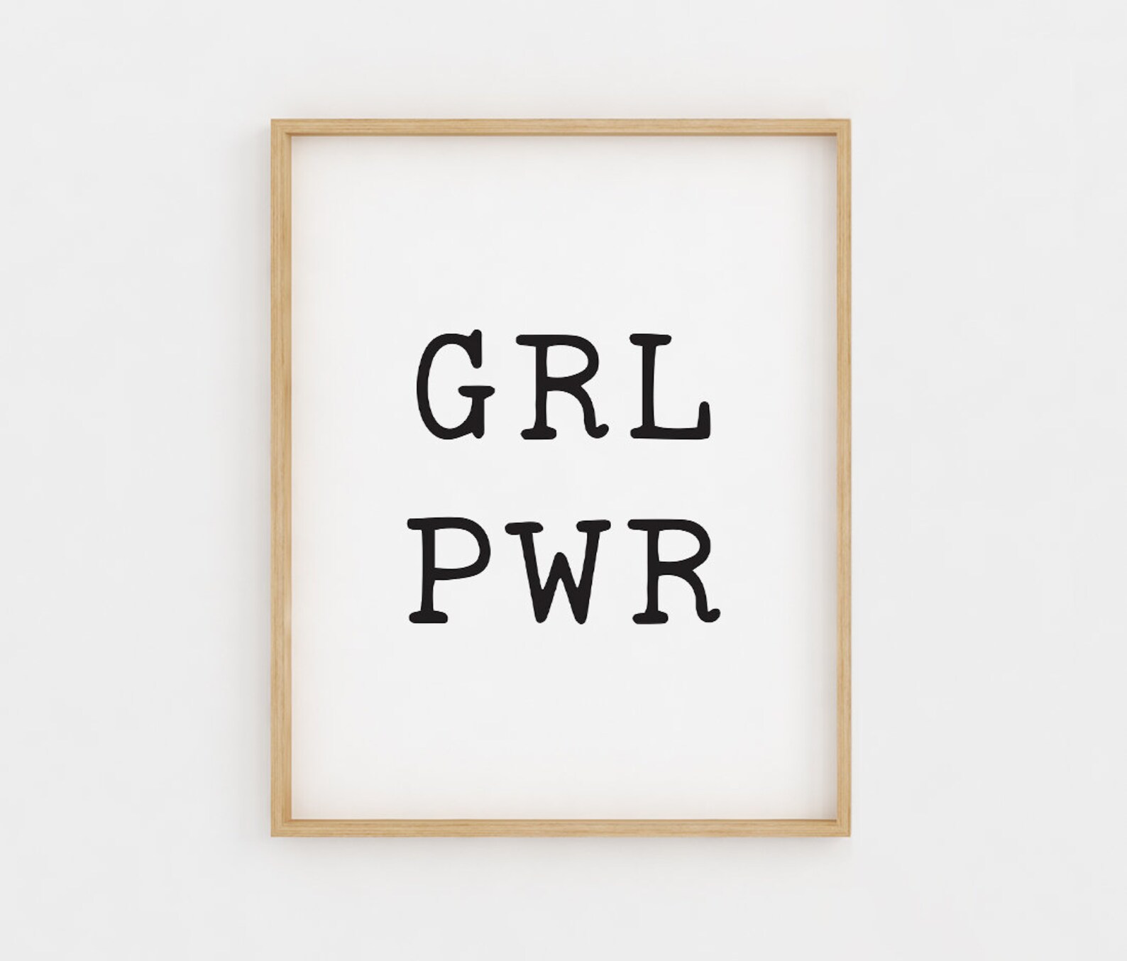 GRL PWR Print, Girl Power Printable Wall Art, Girl Wall Decor, Girls ...