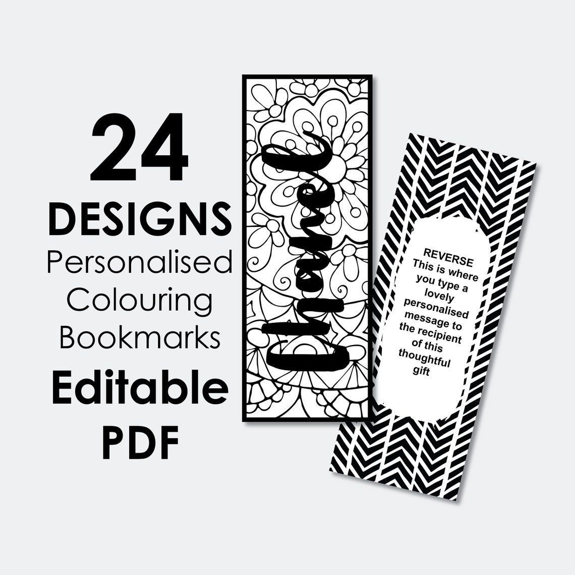 Teacher Gifts Personalized Student Gifts Editable Bookmark - Etsy