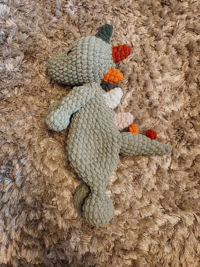 Dino Lovey Crochet Pattern: Small Amigurumi Snuggler (digital Download ...