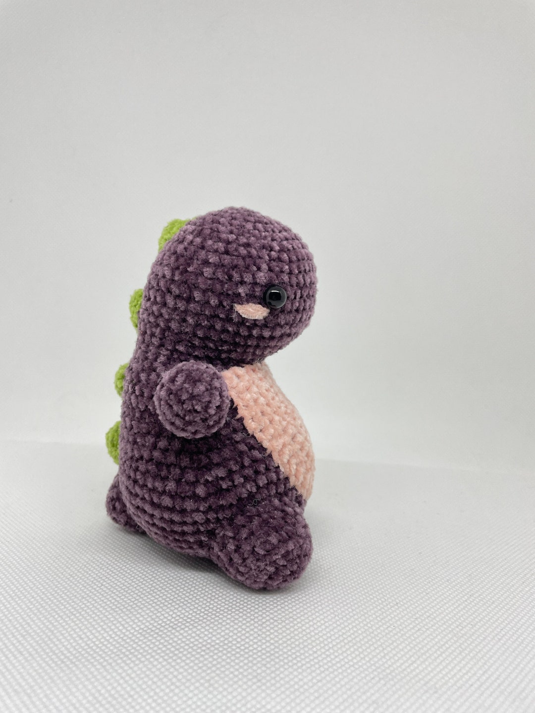 Dino, Crochet, Amigurumi, Purple, Soft Toy, Cuddly, Crochet Dino, Plush ...