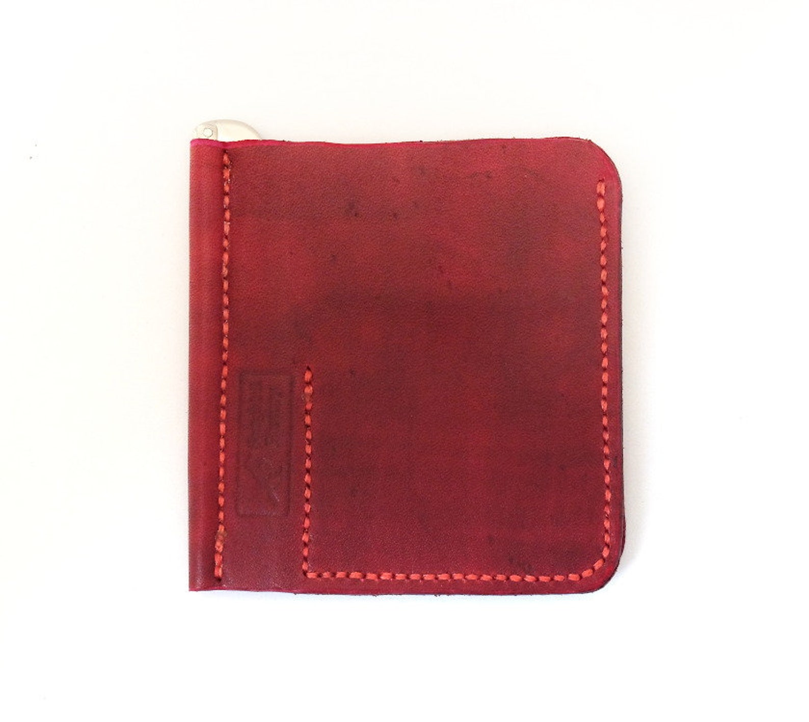 Money Clip Minimalist Wallet Front Pocket Wallet Leather - Etsy