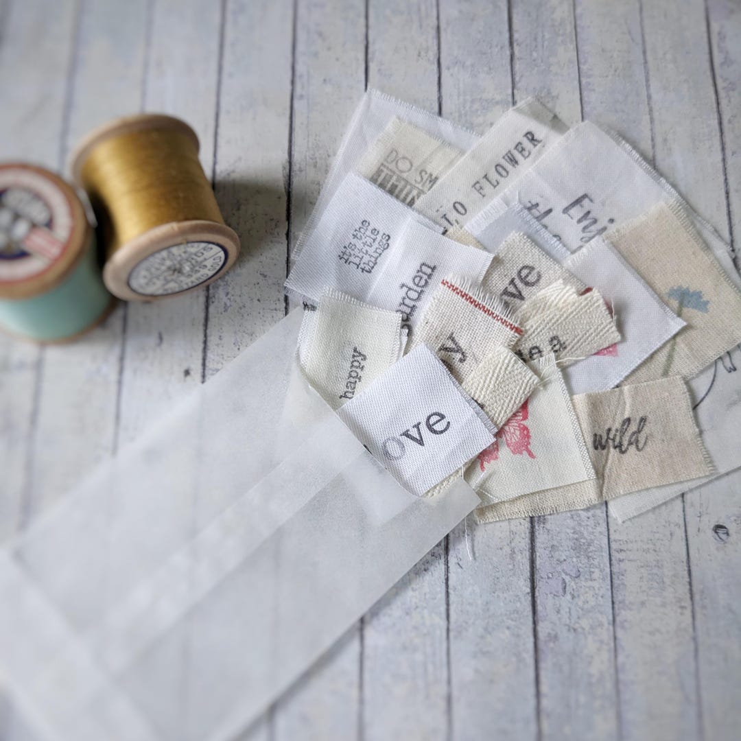 Suprise Random Mixture - Fabric Word and Motif Snippets for Mindful ...