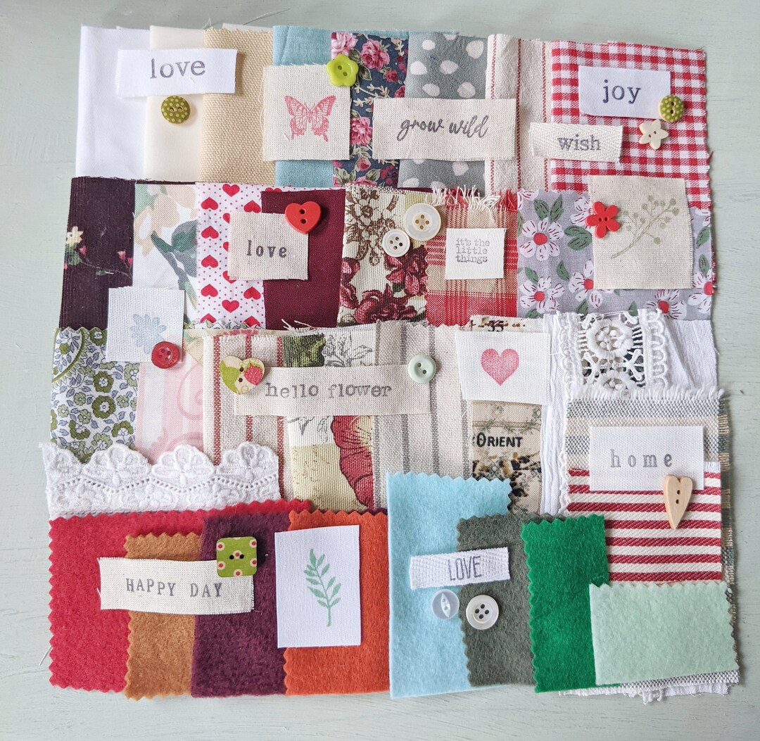 Mindful Slow Stitching Kit Poppy Red - Etsy