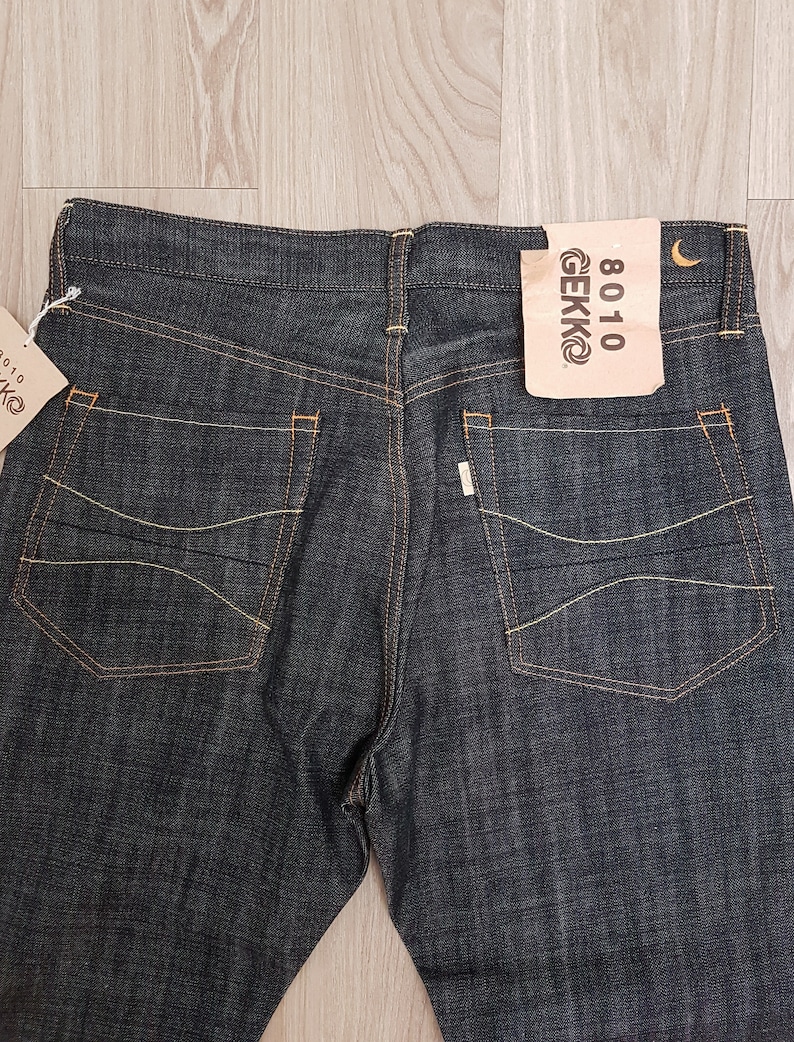 2000s Dead Stock Indigo Jeans by Gekko Japanese Jeans Company Waist 34 ...
