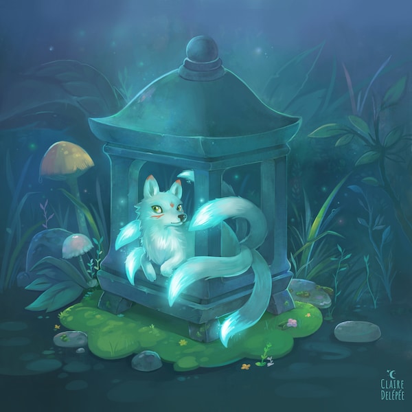 Kitsune Artwork - Etsy