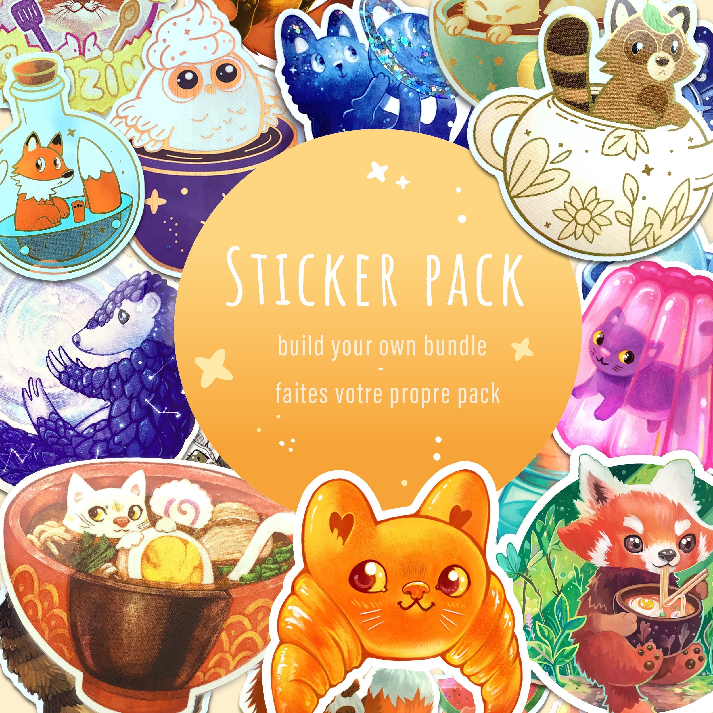 Sticker Pack Build Your Own Bundle Cute Stickers - Etsy