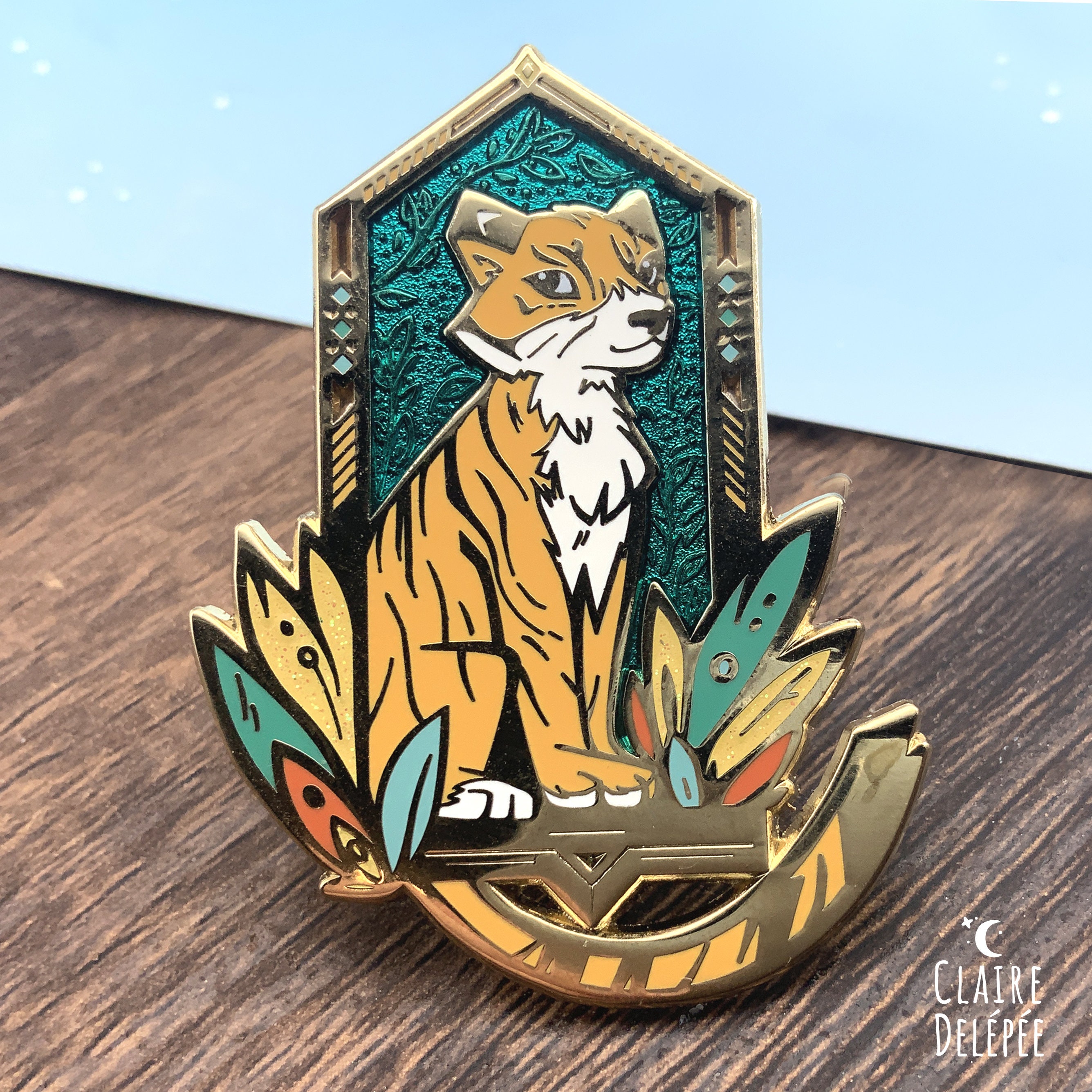 Cute Tiger Pin Cute Animal Pin Standing in Front of a - Etsy