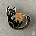 Black Cat Enamel Pin Space Enamel Pin Cat Enamel Pin Black - Etsy