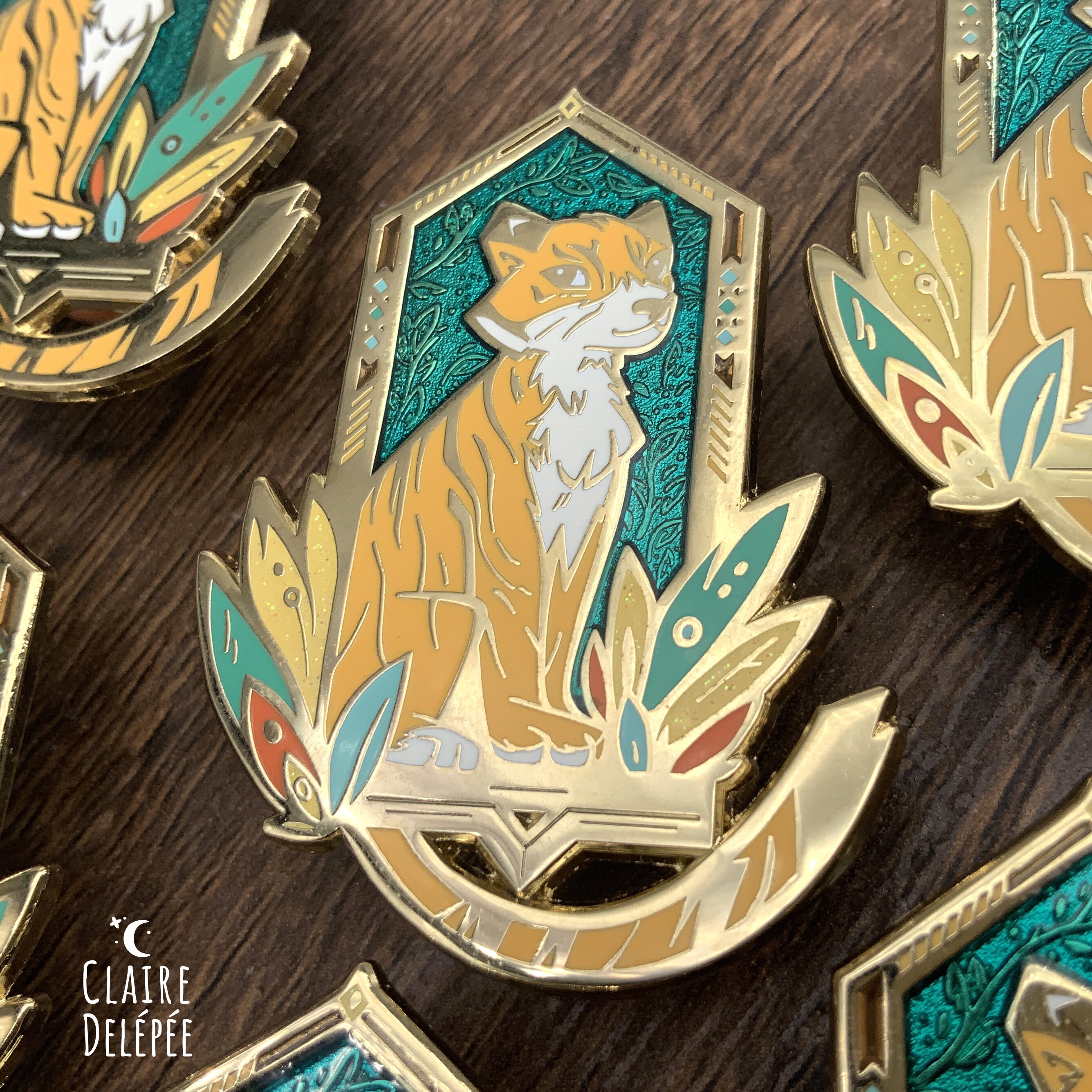 Cute Tiger Pin Cute Animal Pin Standing in Front of a - Etsy