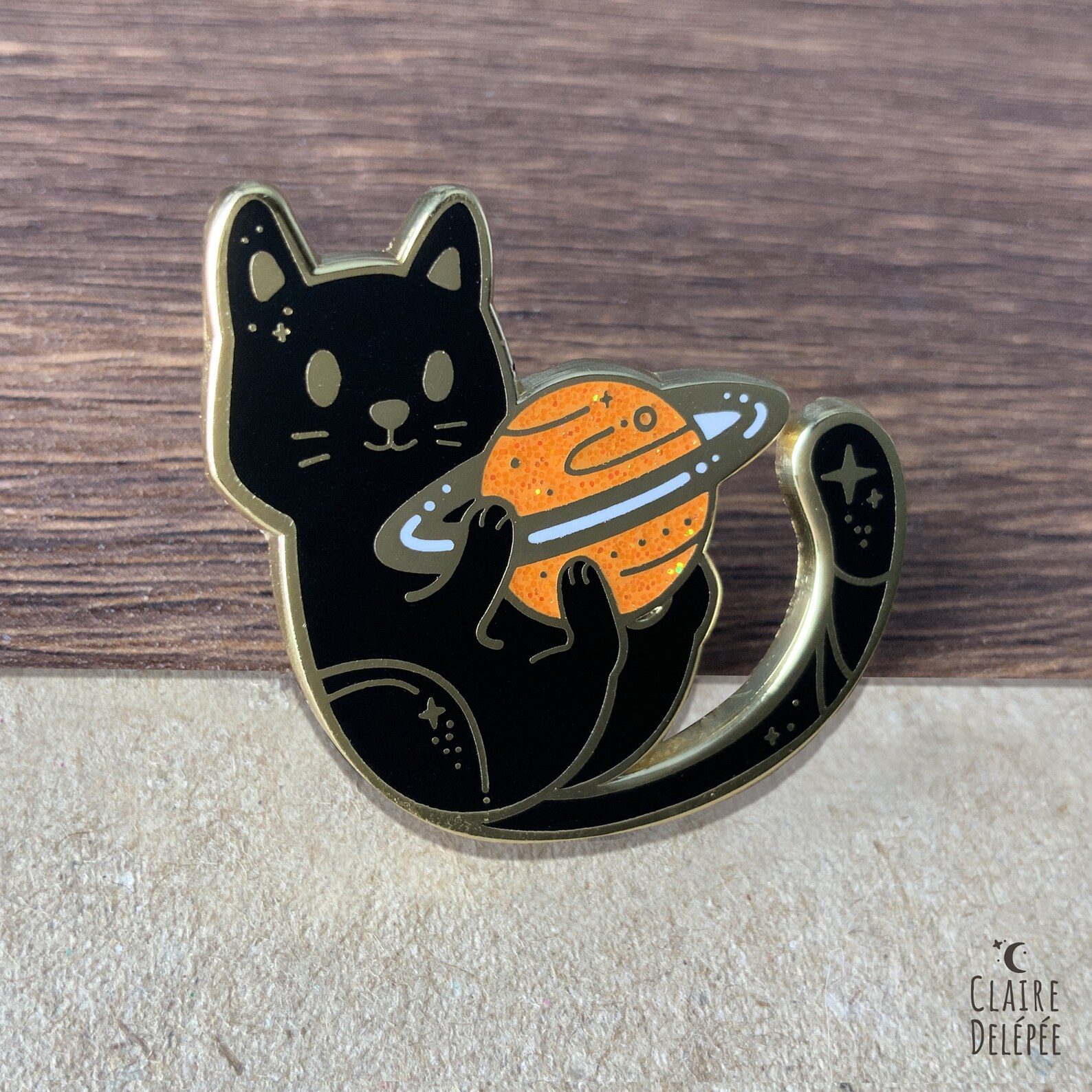 Black Cat Enamel Pin Space Enamel Pin Cat Enamel Pin Black - Etsy